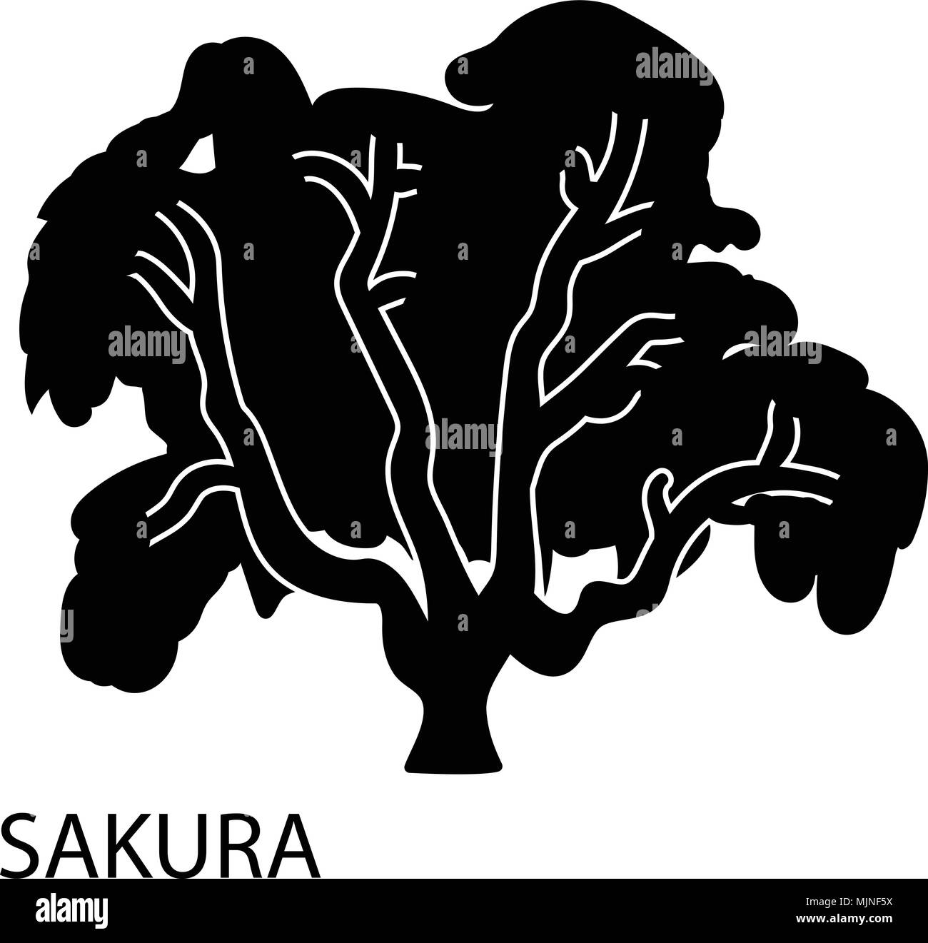 Sakura icon, simple style Stock Vector Image & Art - Alamy