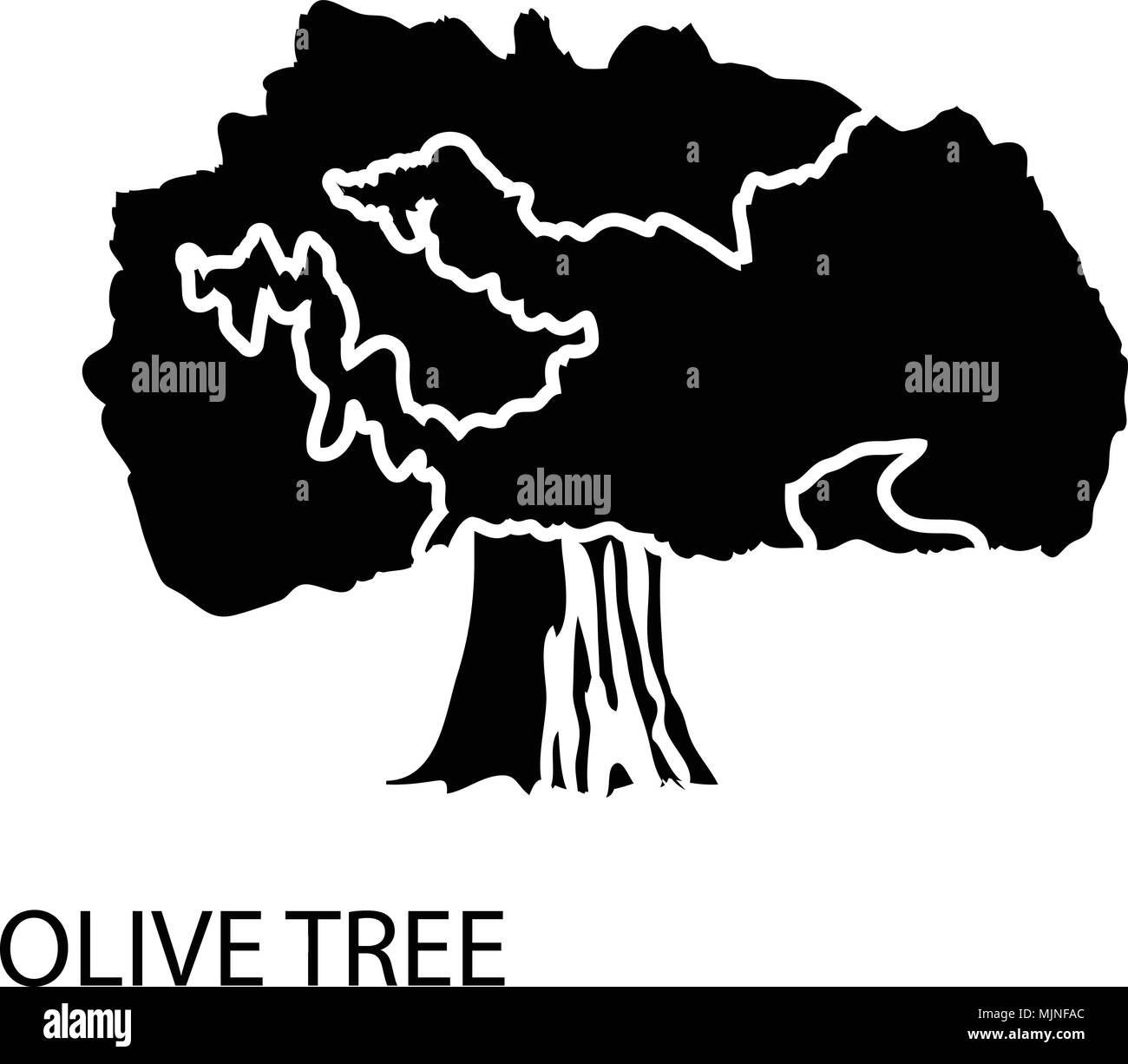 Olive tree icon, simple style Stock Vector Image & Art - Alamy
