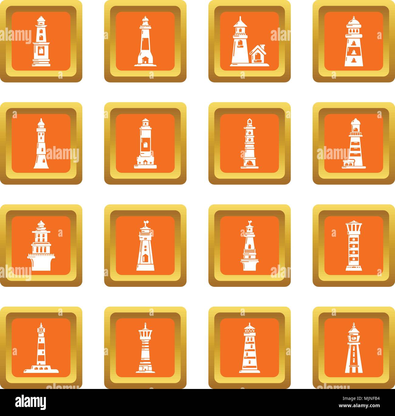 Square lighthouse Stock Vector Images - Alamy