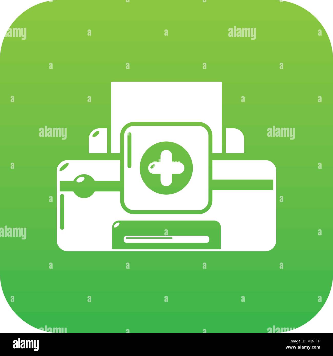 Printer repair icon green vector Stock Vector Image & Art - Alamy