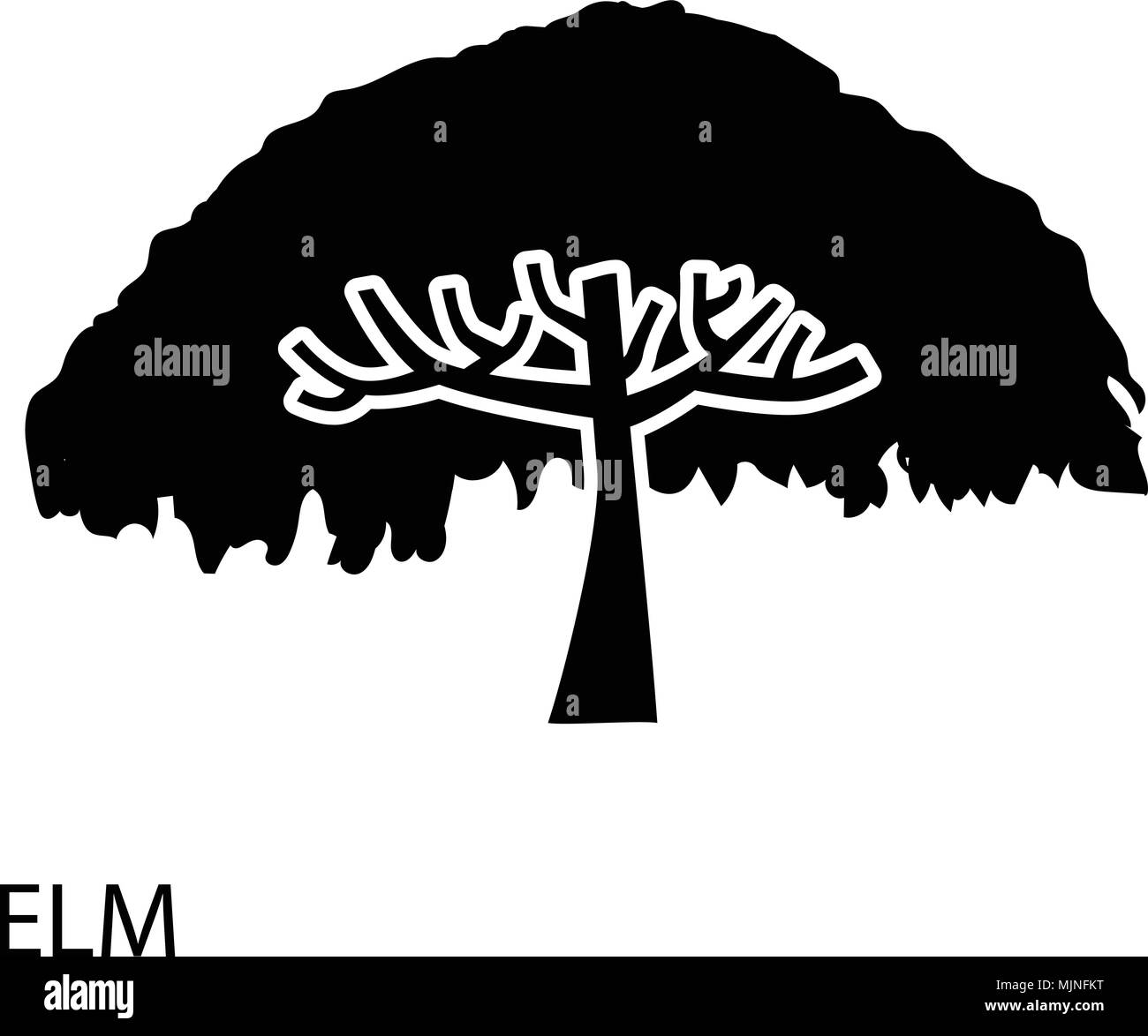 Simple elm Stock Vector Images - Alamy