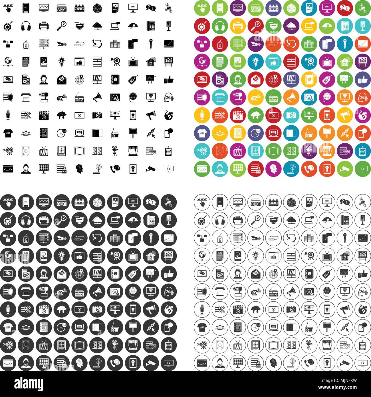 100 information technology icons set vector variant Stock Vector Image ... 100 information technology icons set vector variant Stock Vector Image ...