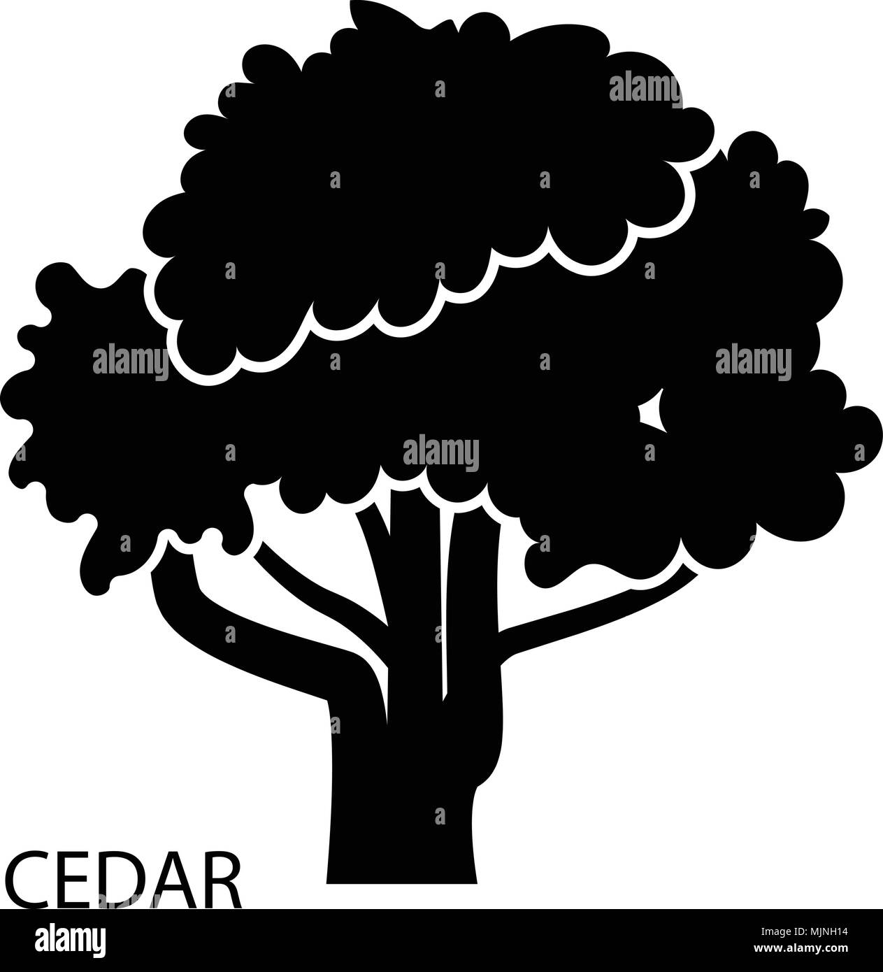 Cedar logo Black and White Stock Photos & Images - Alamy