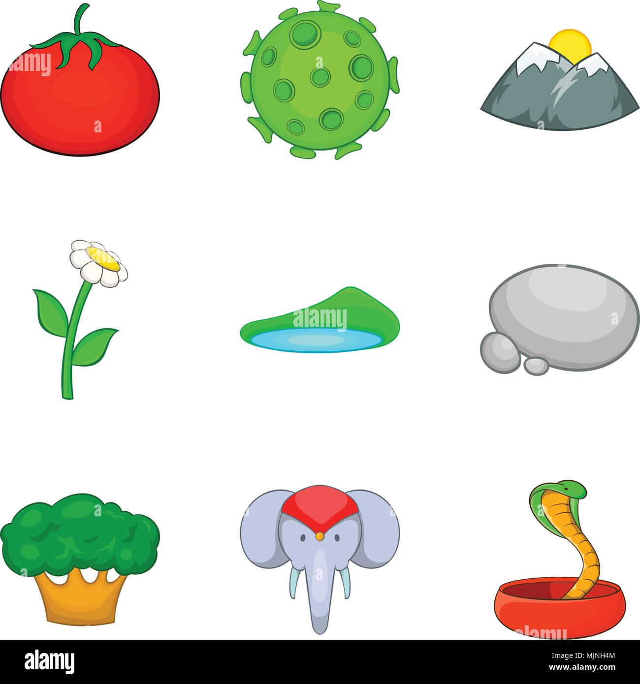 Wild prey icons set, cartoon style Stock Vector Image & Art - Alamy