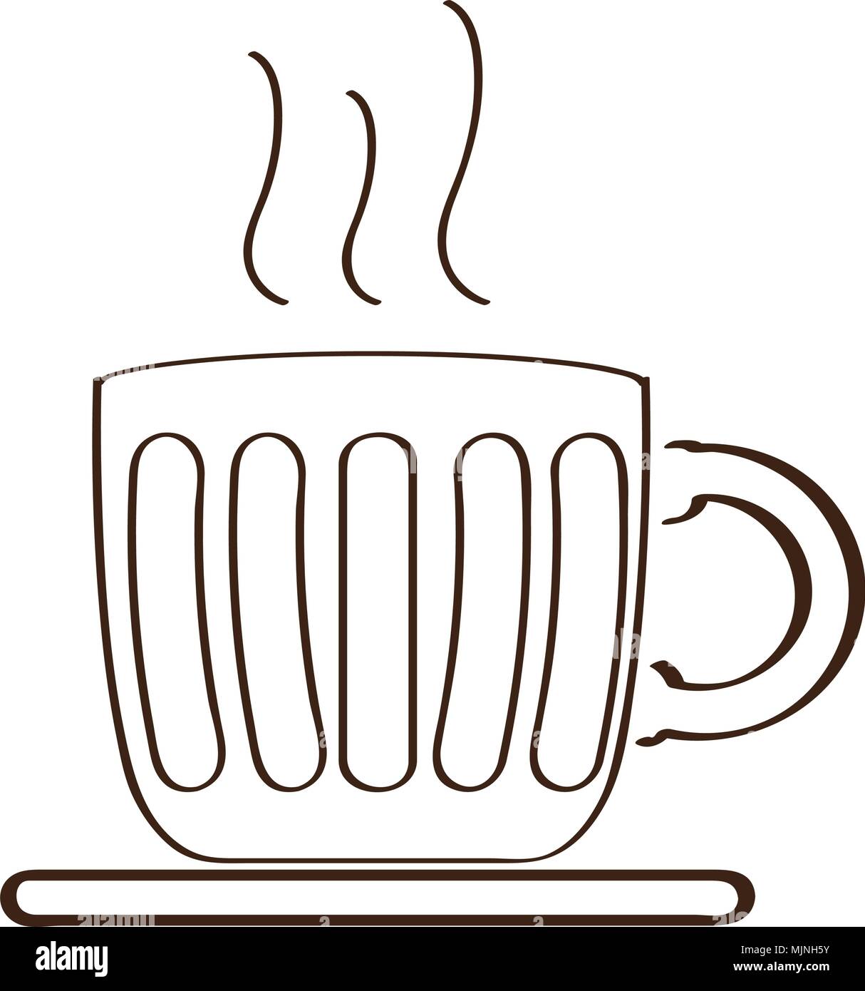 Isolated abstract coffee mug icon Stock Vector Image & Art - Alamy