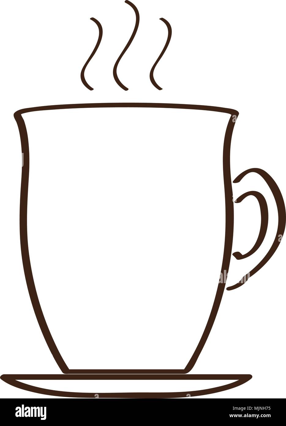 Isolated abstract coffee mug icon Stock Vector Image & Art - Alamy