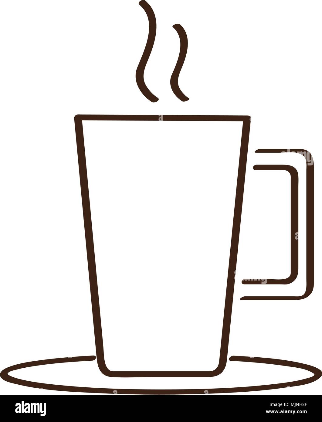 Isolated abstract coffee mug icon Stock Vector Image & Art - Alamy