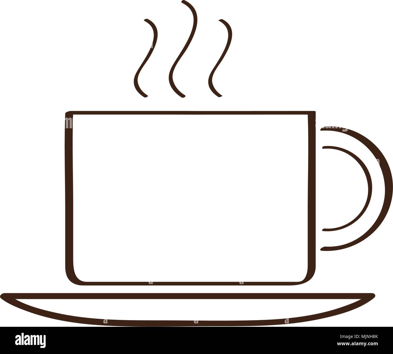 Isolated abstract coffee mug icon Stock Vector Image & Art - Alamy