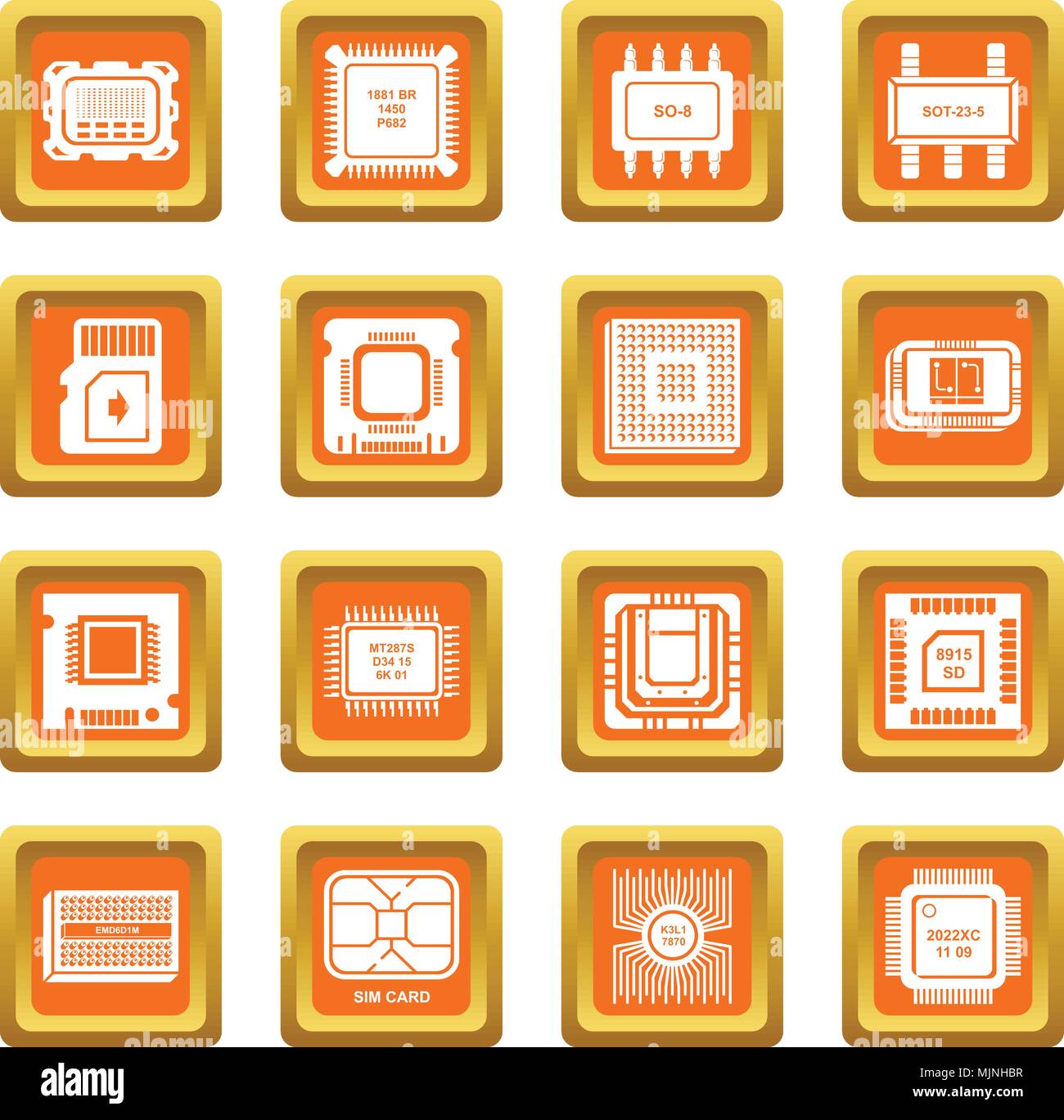 Network interface card mother board Stock Vector Images - Alamy