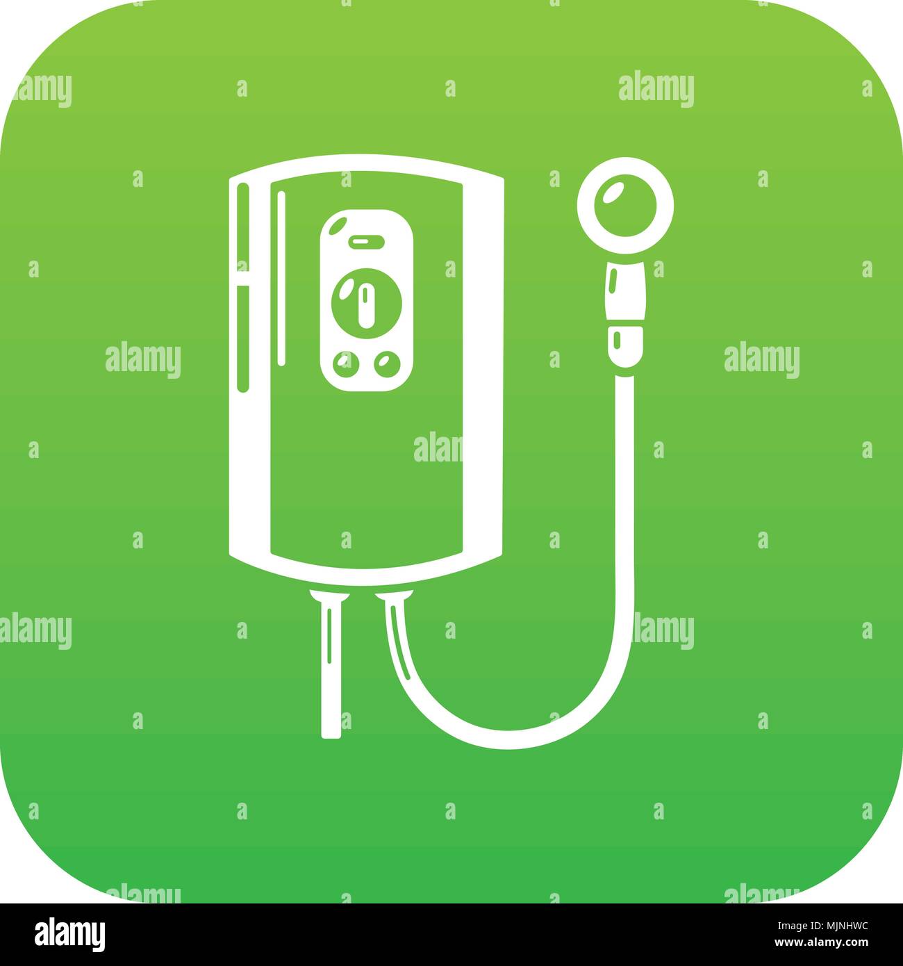 Boiler icon green vector Stock Vector Image & Art - Alamy