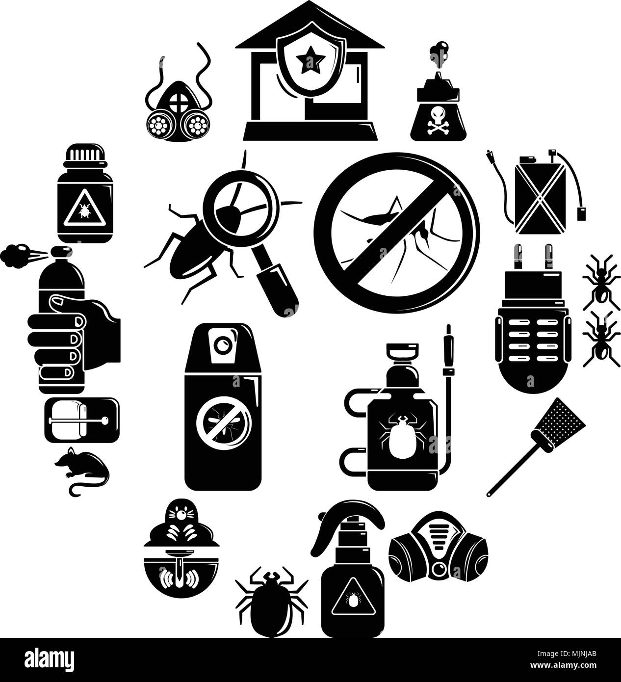 Mouse icon pest control Black and White Stock Photos & Images - Alamy