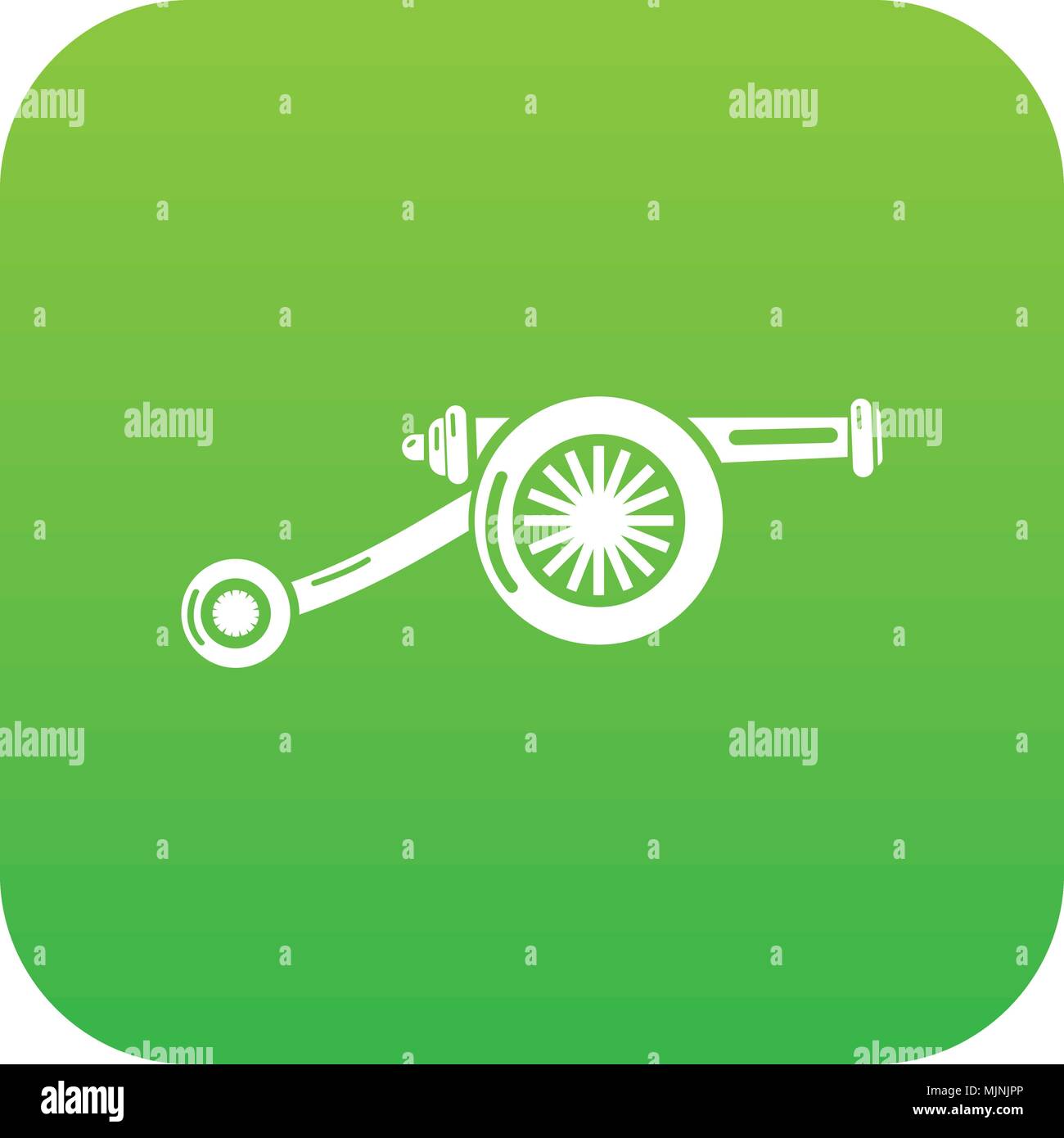 Siege gun icon green vector Stock Vector Image & Art - Alamy