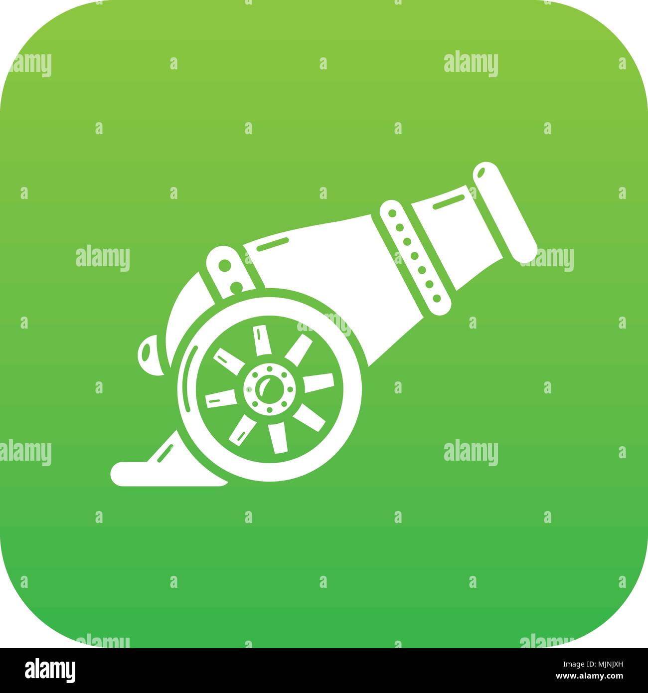 Fire gun icon green vector Stock Vector Image & Art - Alamy