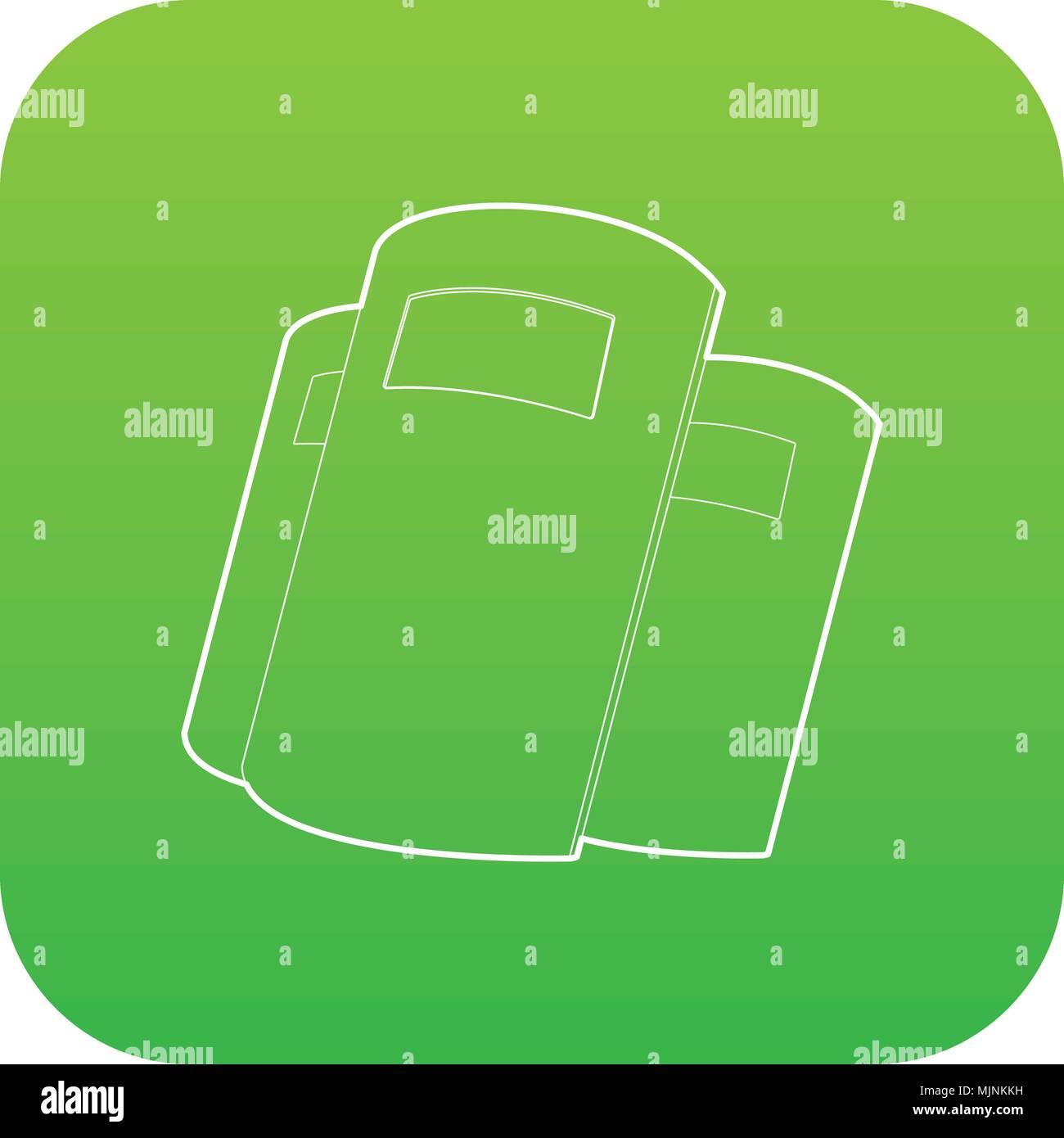 Police shields icon green vector Stock Vector Image & Art - Alamy