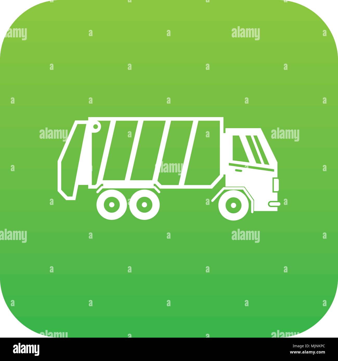 Garbage truck icon digital green Stock Vector Image & Art - Alamy