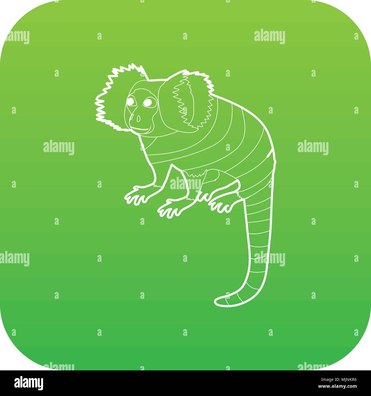Small monkey icon green vector Stock Vector Image & Art - Alamy