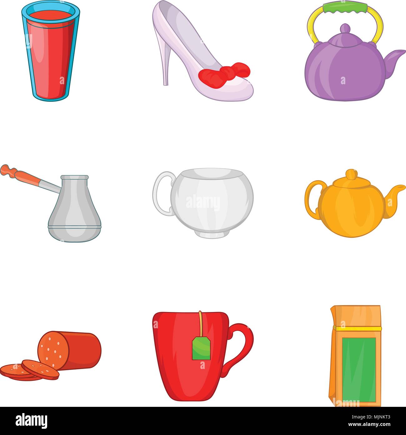 Alcohol intoxication icons set, cartoon style Stock Vector Image & Art ...