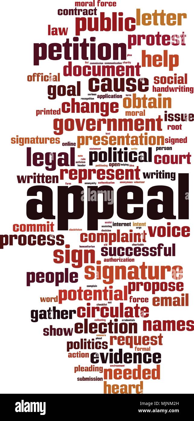 Appeal word cloud concept. Vector illustration Stock Vector Image & Art ...