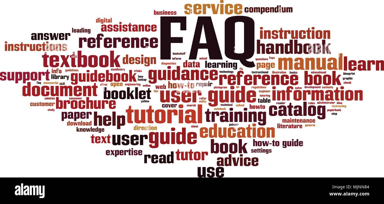 FAQ word cloud concept. Vector illustration Stock Vector Image & Art ...