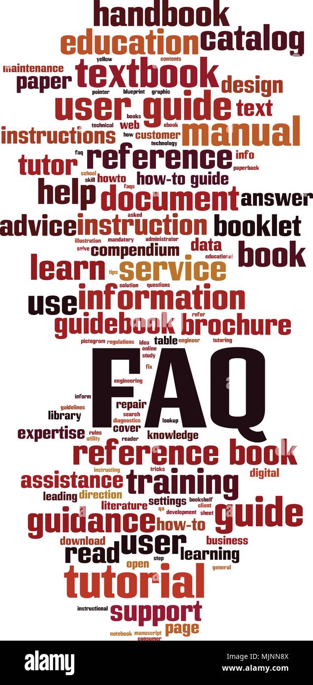 FAQ word cloud concept. Vector illustration Stock Vector Image & Art ...