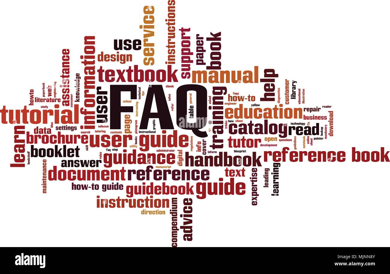 FAQ word cloud concept. Vector illustration Stock Vector Image & Art ...