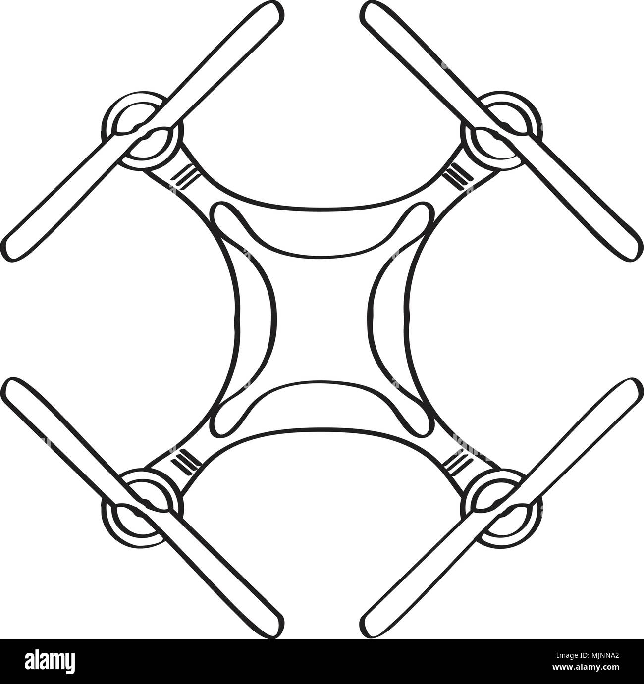 Drone toy sketch Stock Vector Image & Art - Alamy