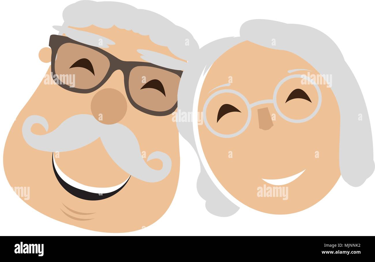 Isolated grandparents avatar Stock Vector Image & Art - Alamy