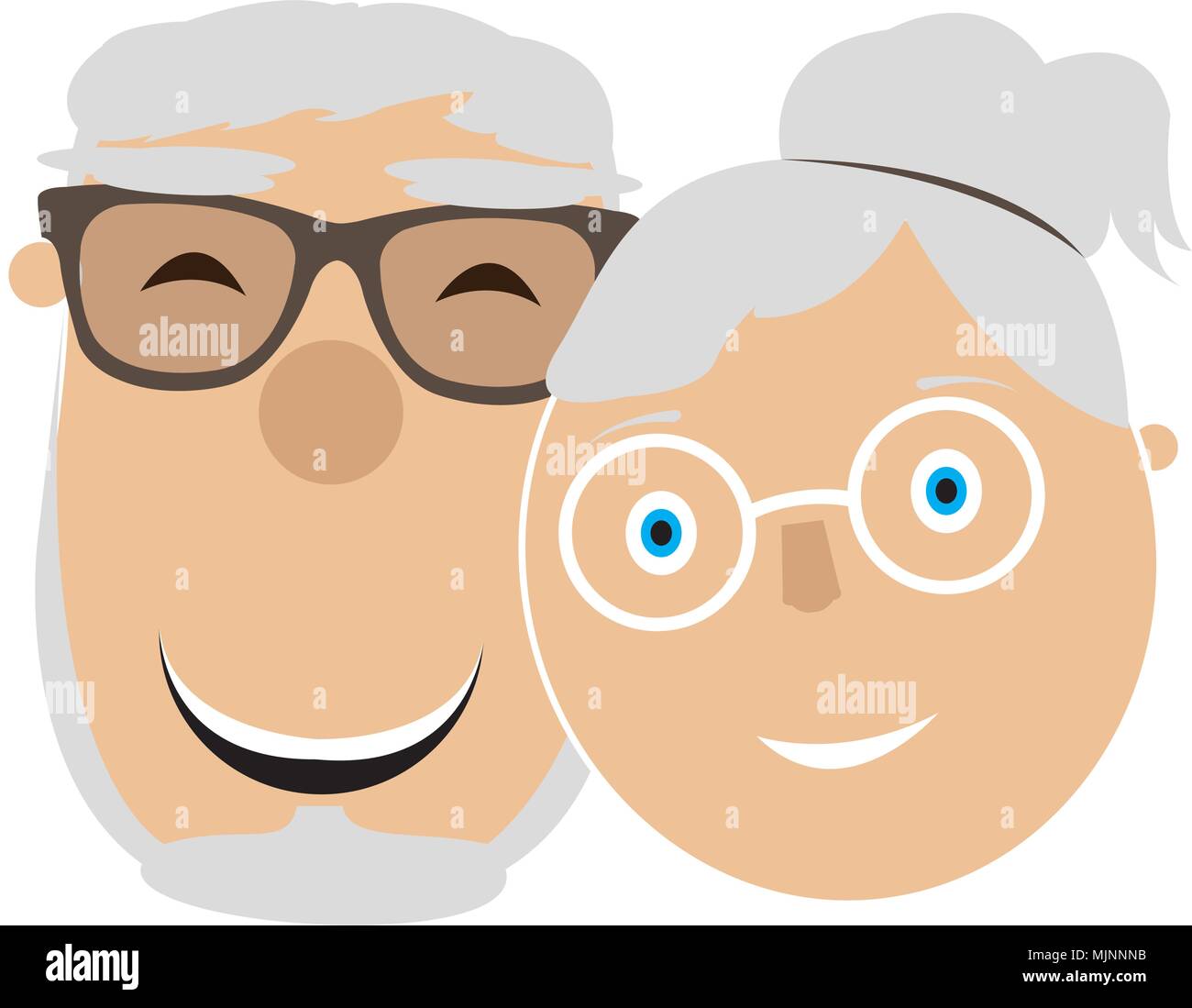Isolated grandparents avatar Stock Vector Image & Art - Alamy