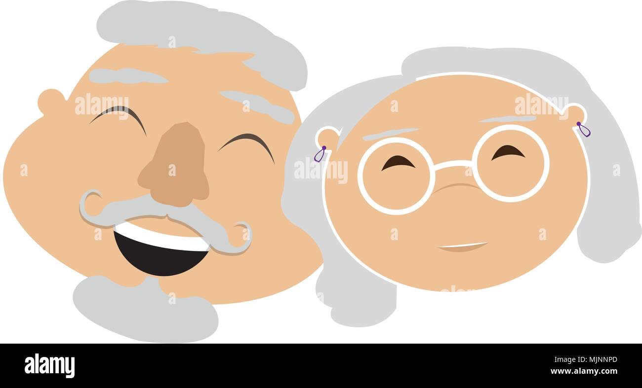 Isolated grandparents avatar Stock Vector Image & Art - Alamy