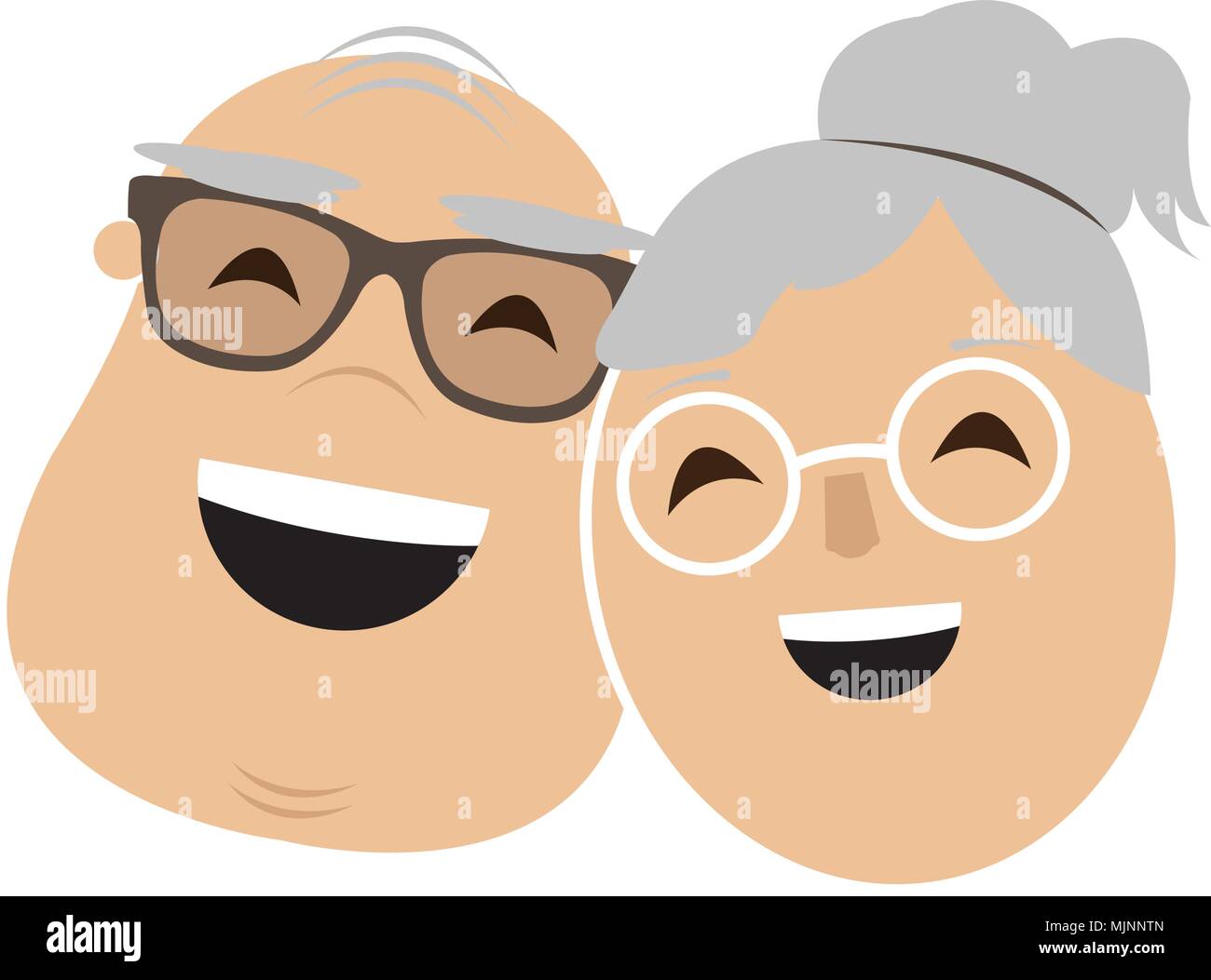 Isolated grandparents avatar Stock Vector Image & Art - Alamy