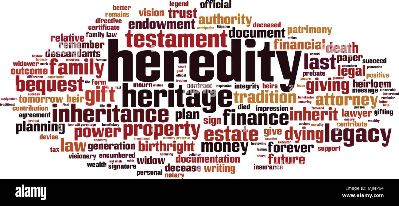 Heredity word cloud concept. Vector illustration Stock Vector Image ...