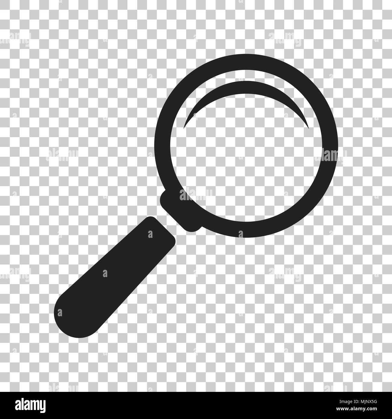Magnifying Glass Icon Flat Magnifying Glass Icon Vector Flat PNG