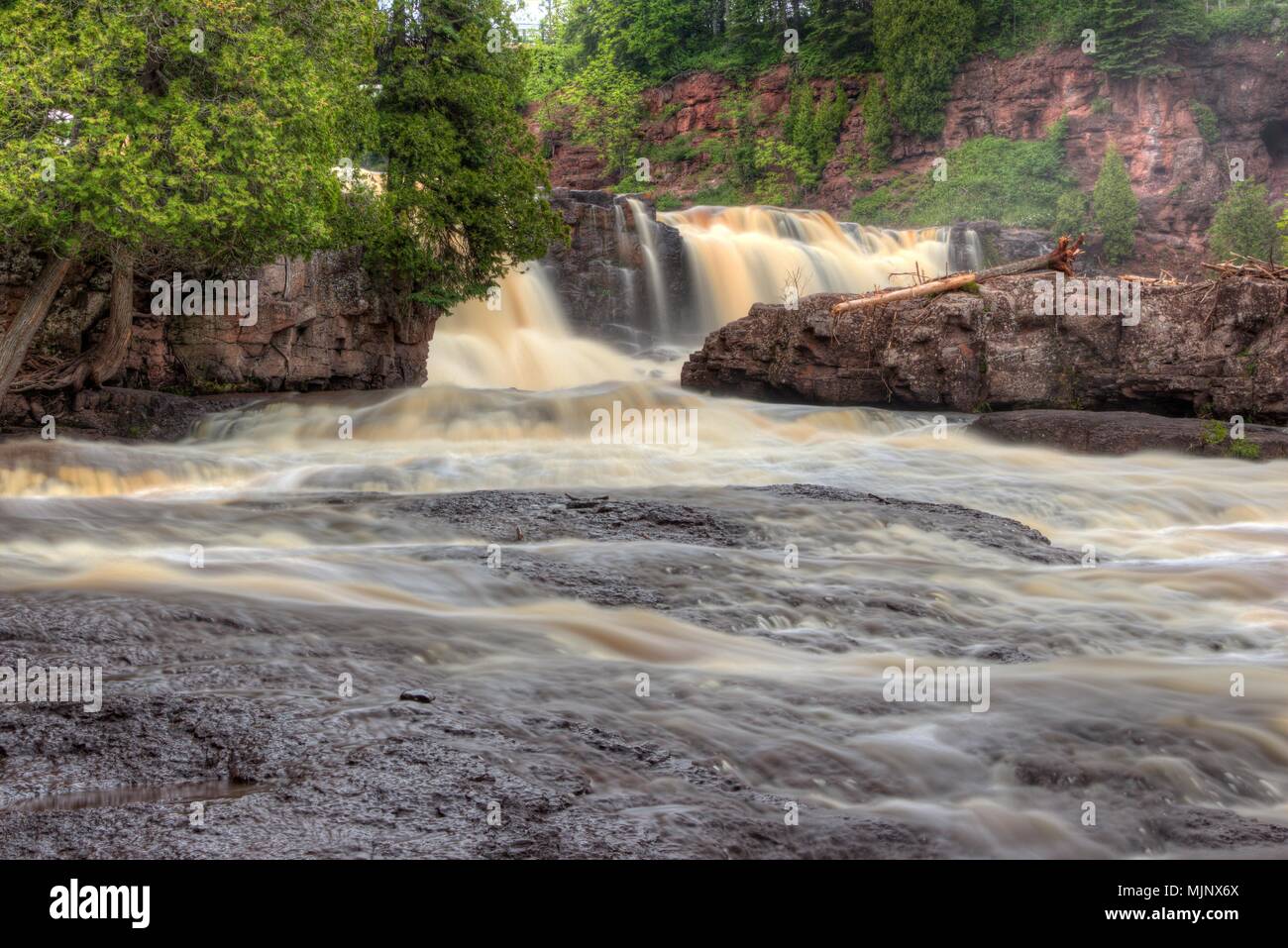 Gooseberry Falls State Park on Minnesota's North Shore of Lake Superior ...