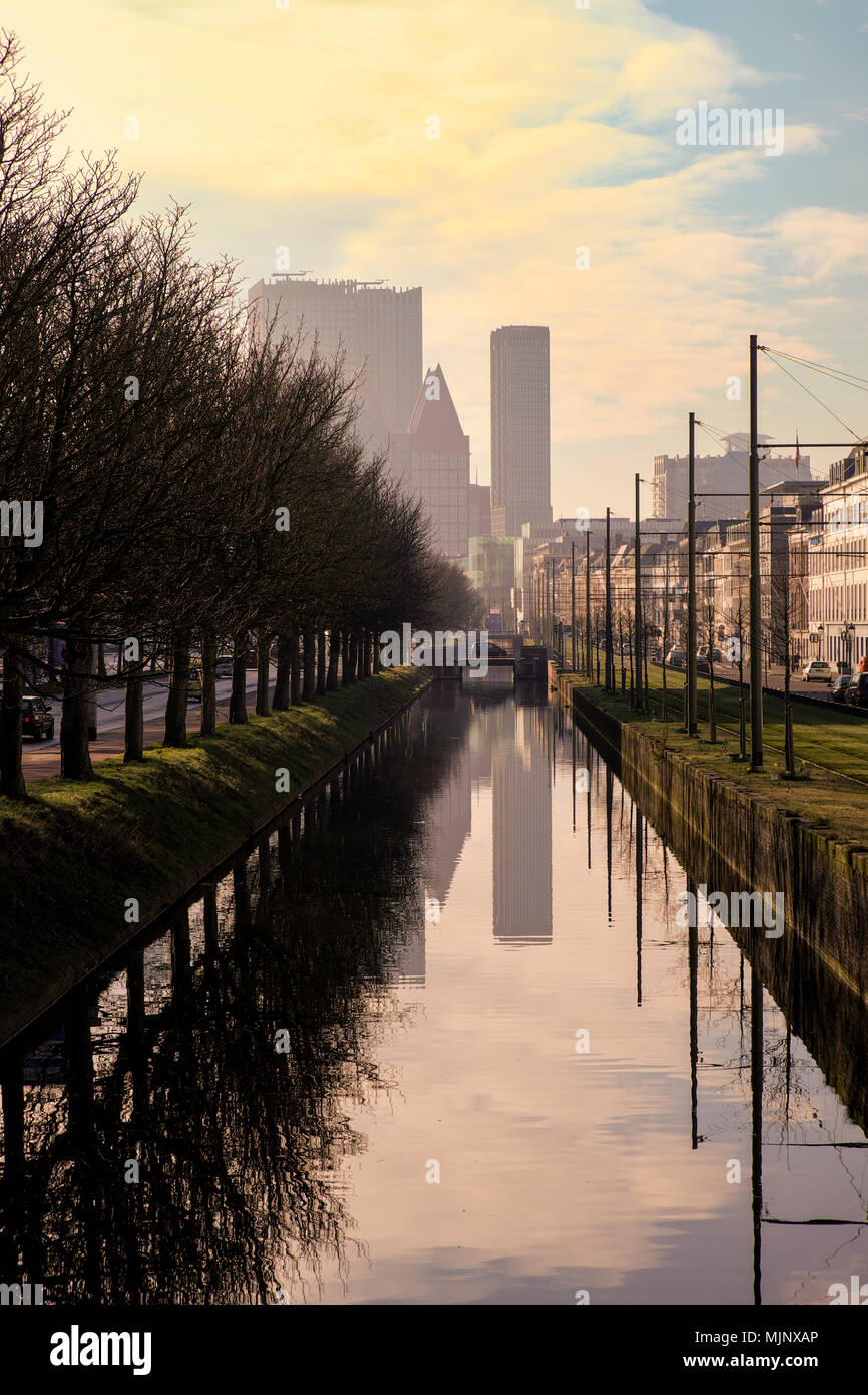 The Skyline Of Den Haag Stock Photo - Alamy