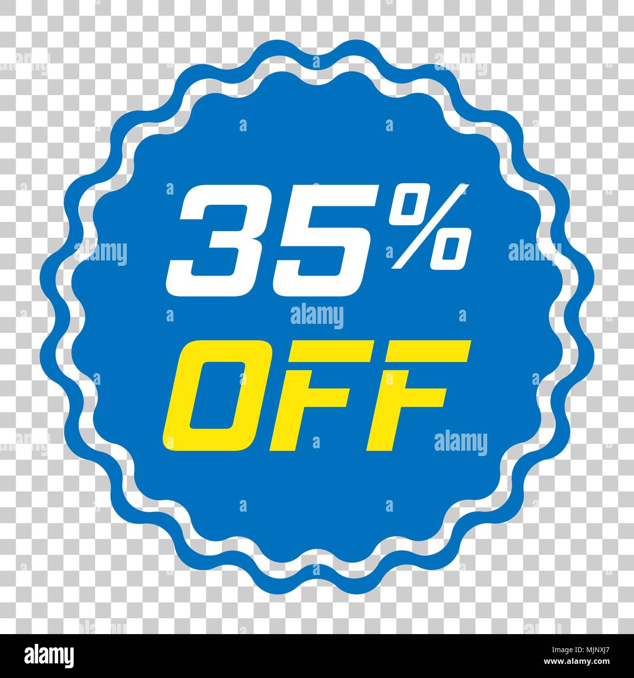 Discount sticker vector icon in flat style. Sale tag sign illustration ...