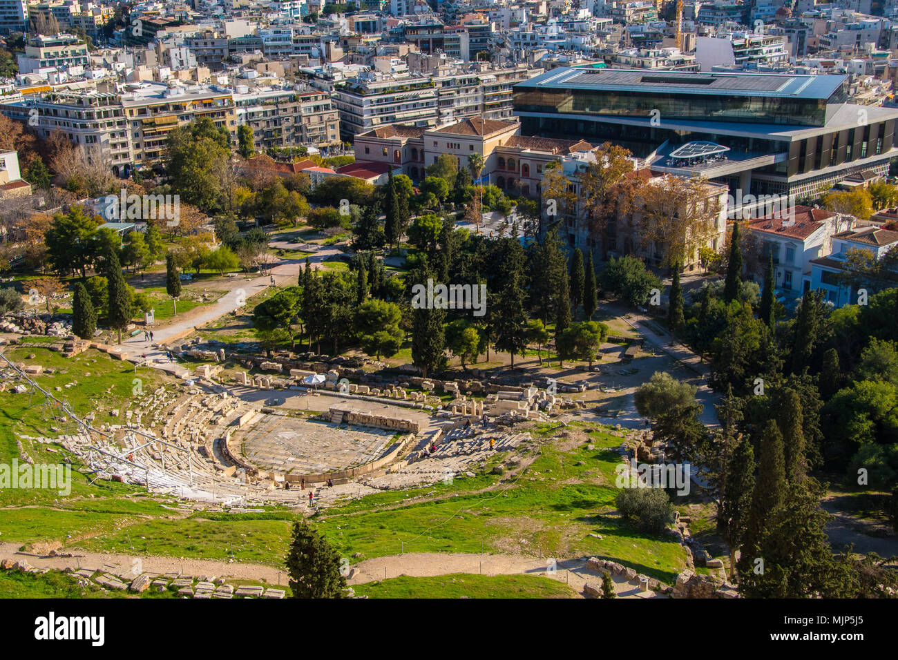 Theatre dionysus acropolis museum hi-res stock photography and images ...