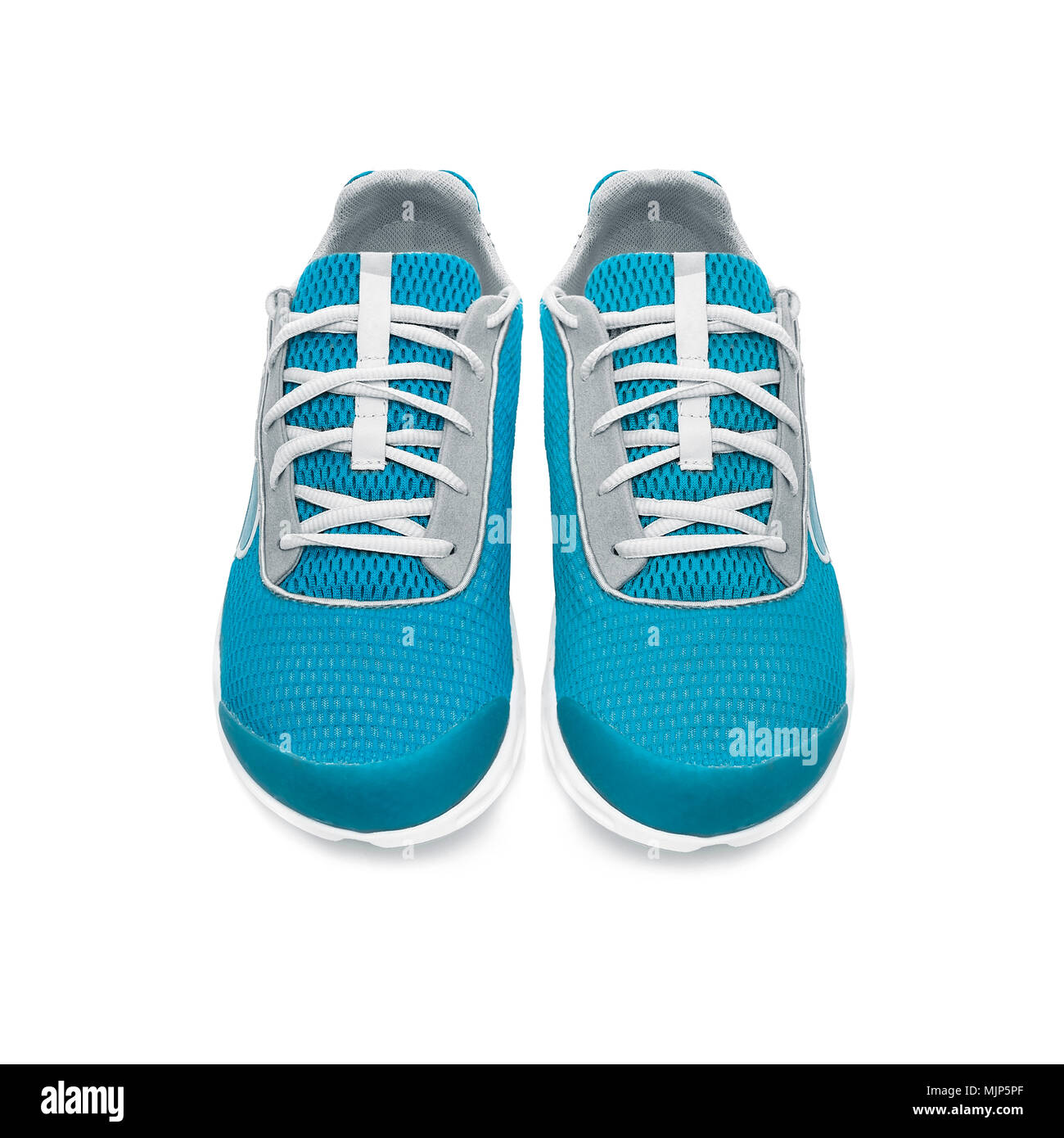 Blue sneakers isolated Stock Photo - Alamy