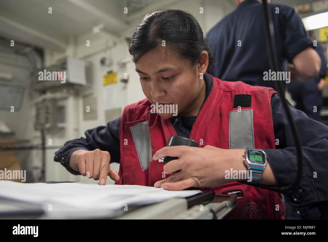 Sailor operates ciws during exercise hi-res stock photography and ...