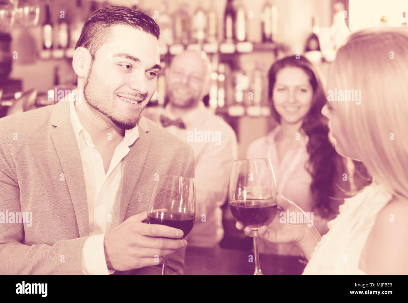 Male waiting order bar hi-res stock photography and images - Alamy