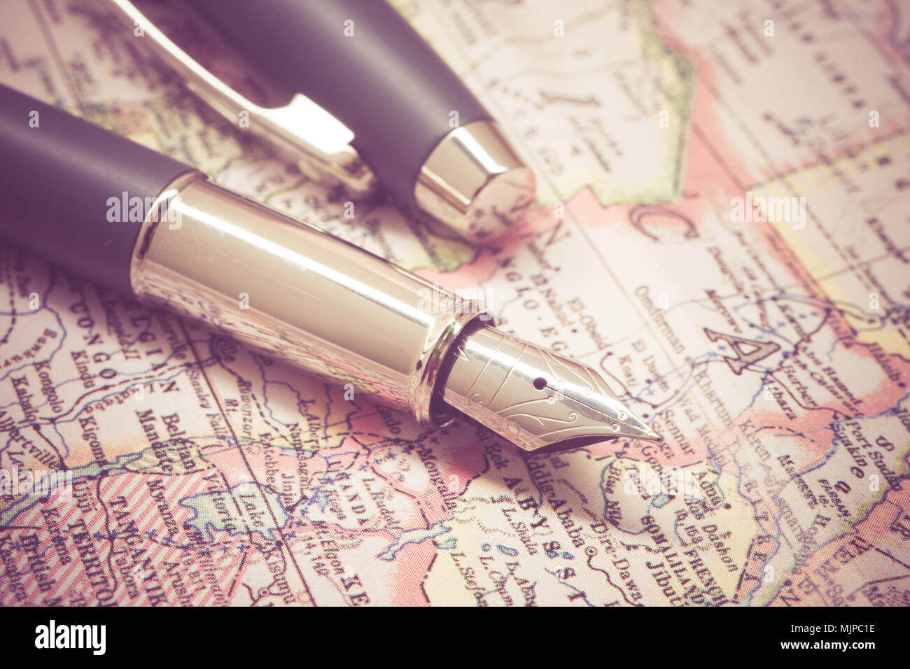 Pen map filter effect hi-res stock photography and images - Alamy