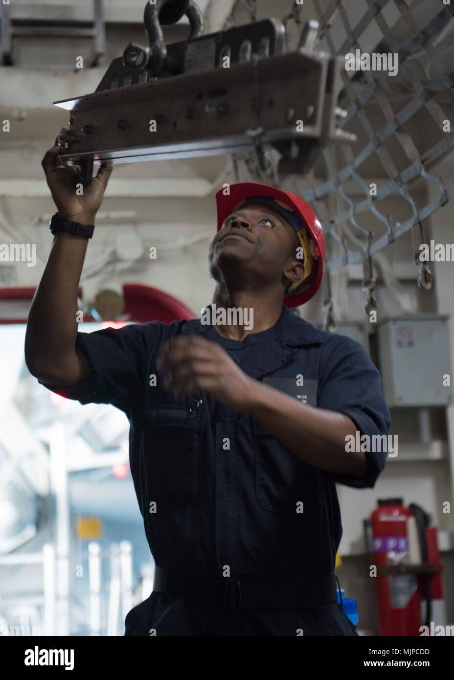 171217-N-NG033-1031 ARABIAN GULF (Dec. 17, 2017) Aviation Ordnanceman ...