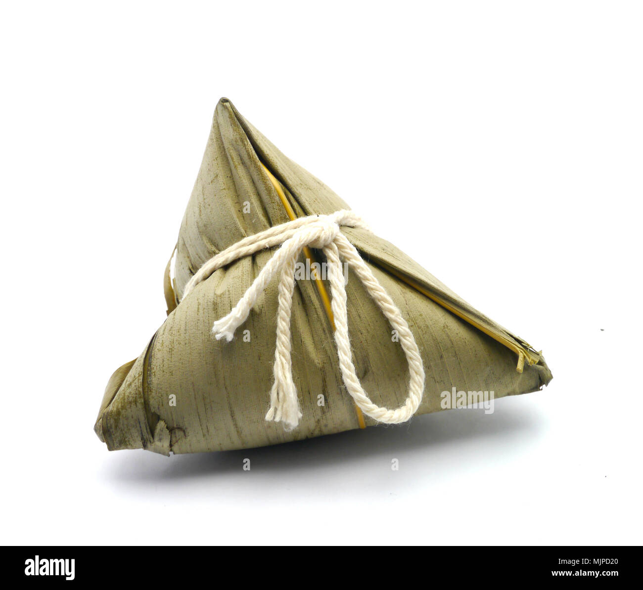 Close up of a wrapped rice dumplings over white background nice Stock ...