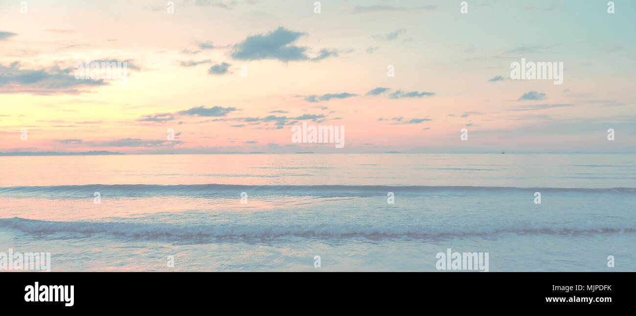 Sea beach with retro filter effect Stock Photo - Alamy