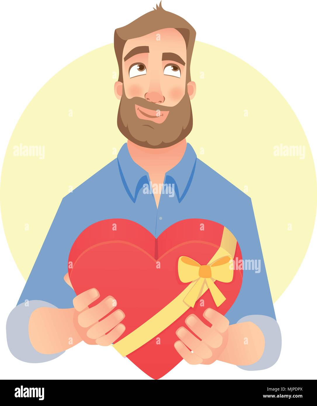 man gives heart Stock Vector Image & Art - Alamy