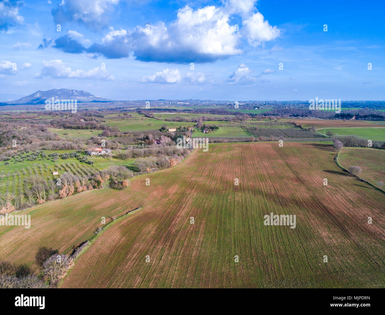Landscape of the Roman countryside Stock Photo - Alamy
