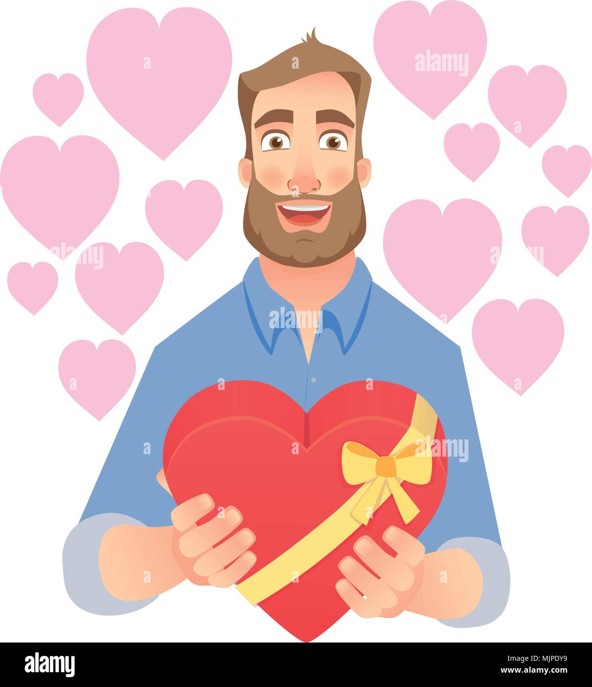 Sweet heart box Stock Vector Images - Alamy