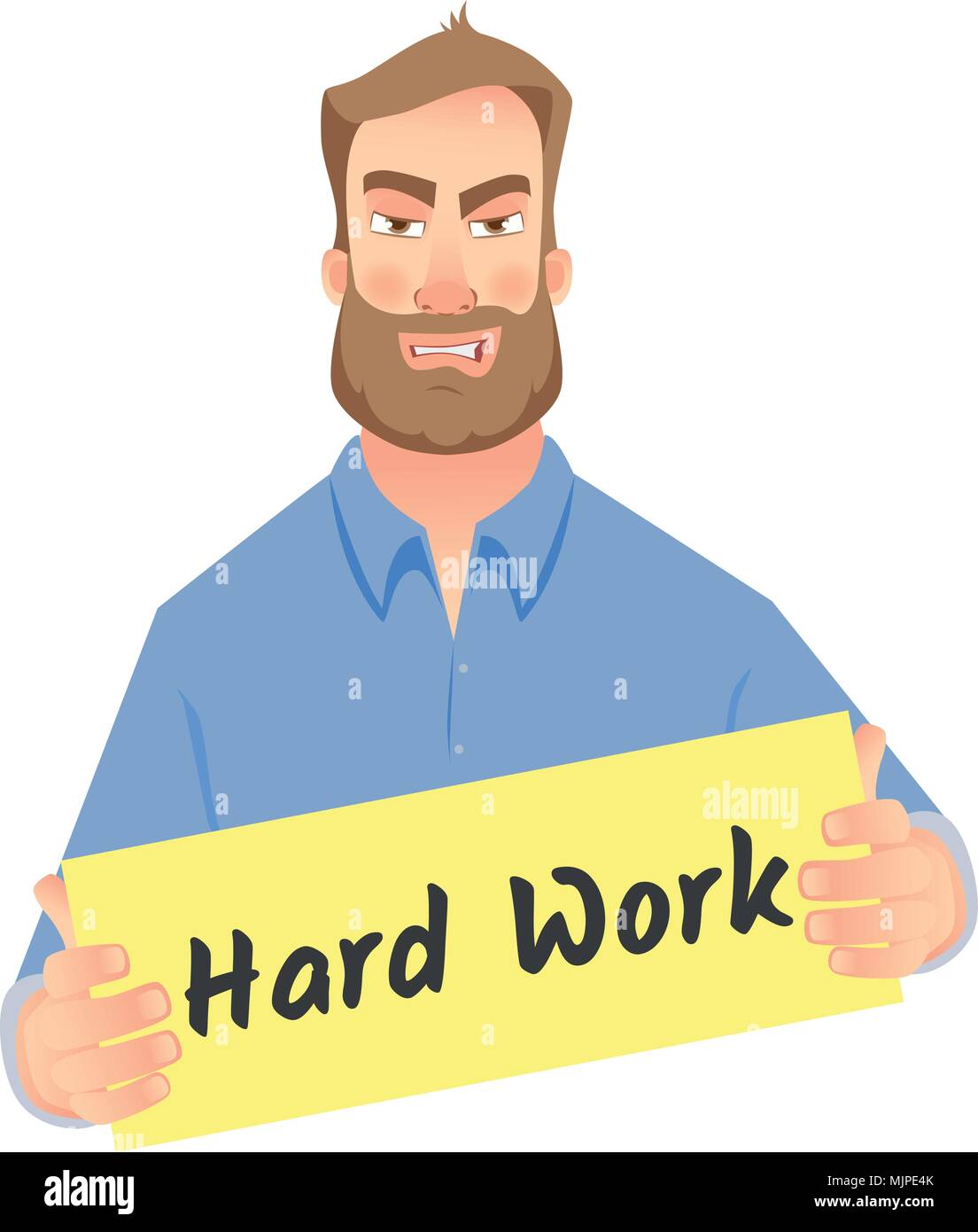 Man busy at work Stock Vector Images - Alamy