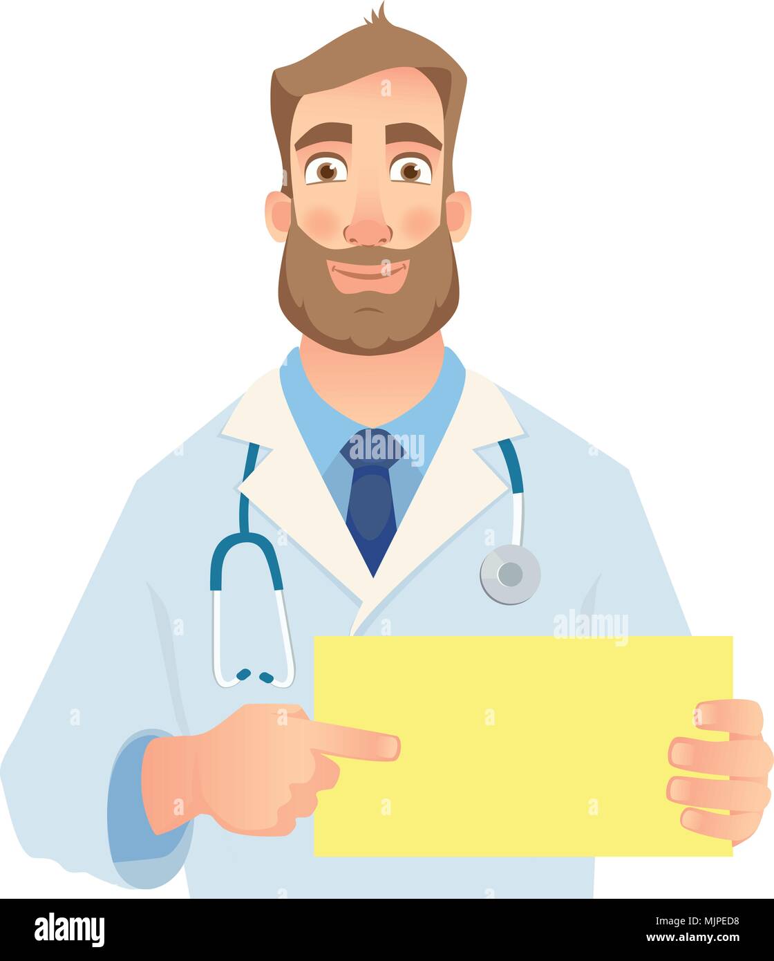 Doctor pointing patient medical Stock Vector Images - Alamy
