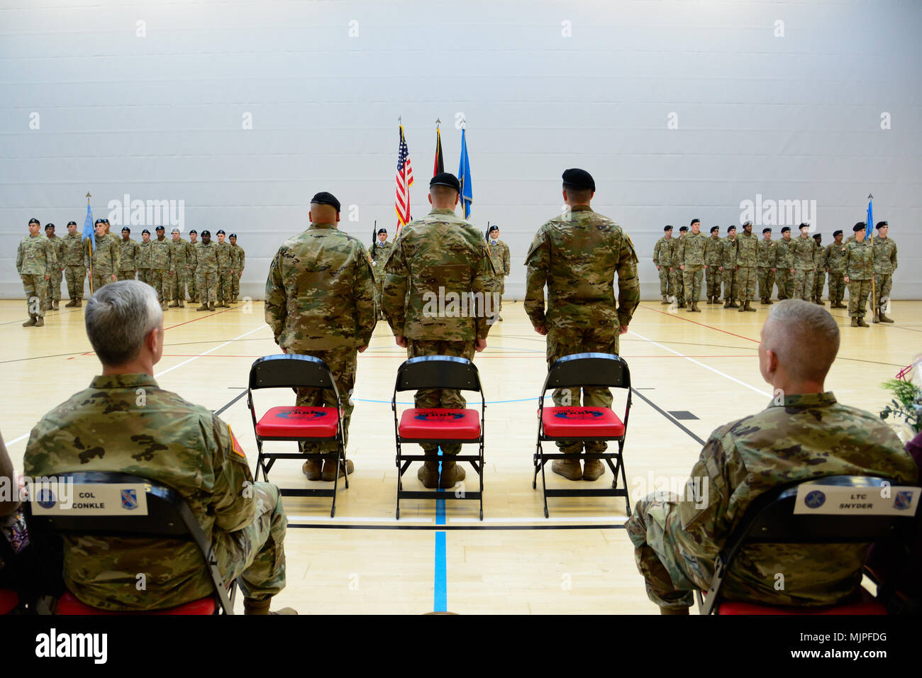 From left to right, U.S. Army Command Sgt. Maj. Humberto Rivera, the ...