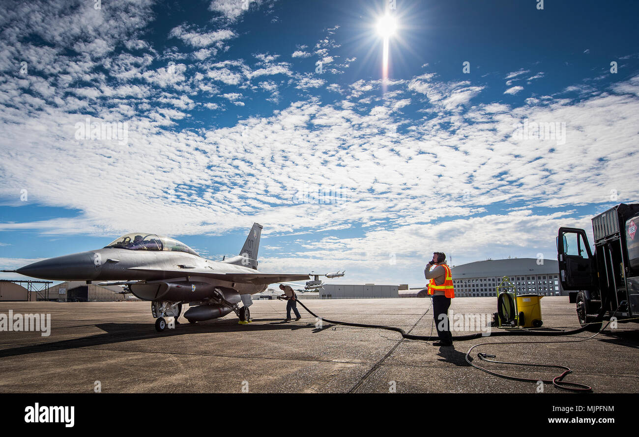 Staff Sgt. Jonathan Knight, 96th Aircraft Maintenance Squadron, talks ...